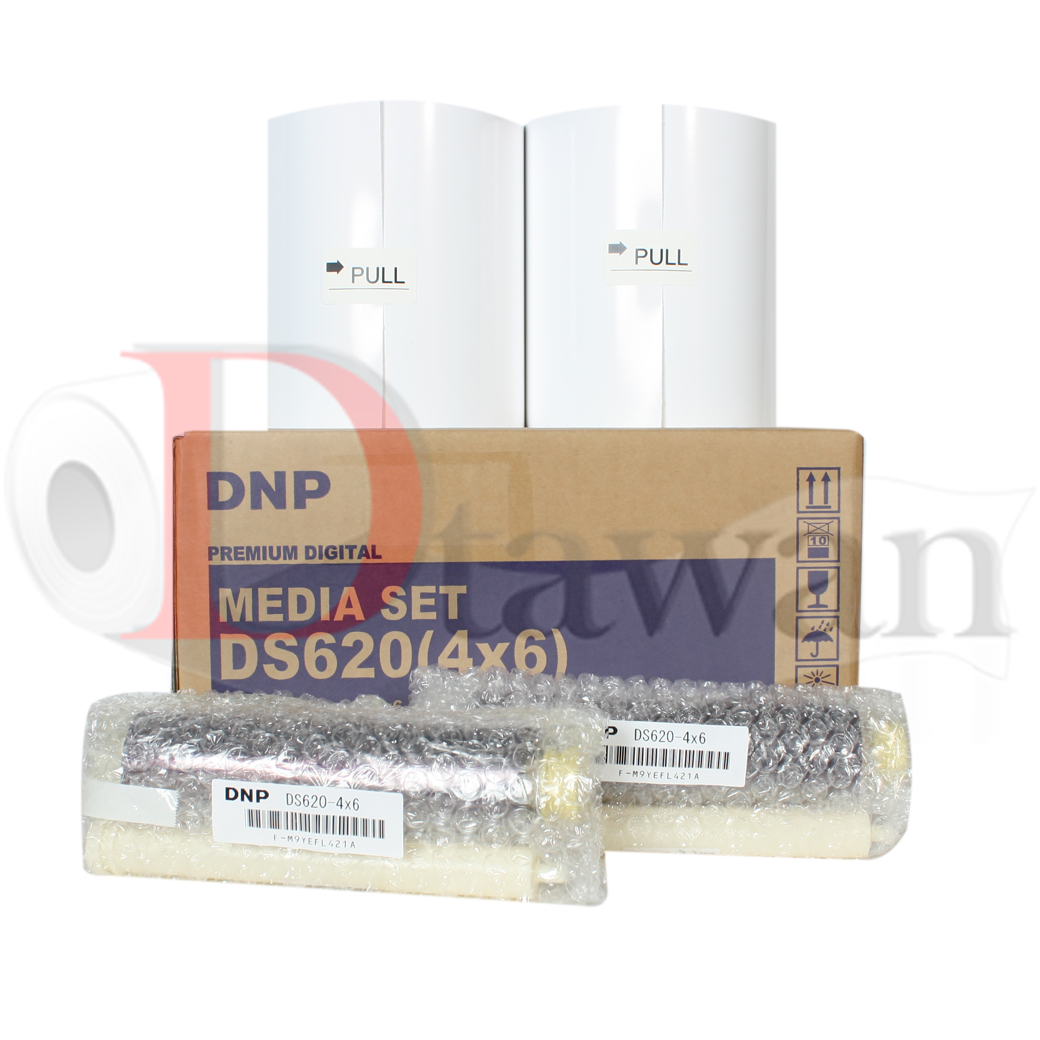 กระดาษ DNP สำหรับปริ้นเตอร์ DNP DS620 ขนาด 4x6นิ้ว ของแท้ 100% กันน้ำ ให้ภาพสีสวยสด คมชัด เก็บ ...
