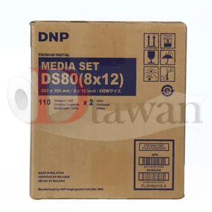 กระดาษ DNP สำหรับปริ้นเตอร์ DNP DS80 ขนาด 8x12นิ้ว ของแท้ 100% กันน้ำ ให้ภาพสีสวยสด คมชัด เก็บ ...