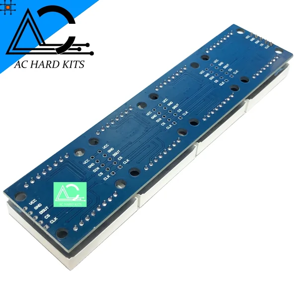 MAX7219 Dot Matrix Module Microcontroller 4 ชุด พร้อมสายไฟ - ACHardKits