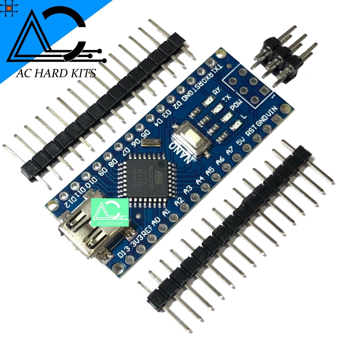 Arduino Nano 3.0 Mini USB ชิฟ CH340G แบบไม่บัดกรีขา (ไม่มีสาย USB ...