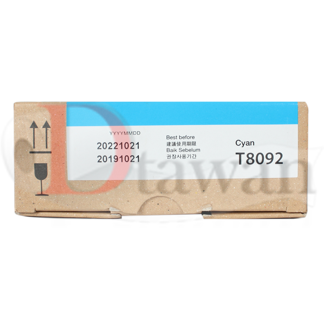 ตลับหมึกสำหรับ Epson SC-P10070,P20070 ของแท้ รหัส T8092 CYAN 700 ML. - DTAWAN กระดาษโฟโต้ , น้ำ ...