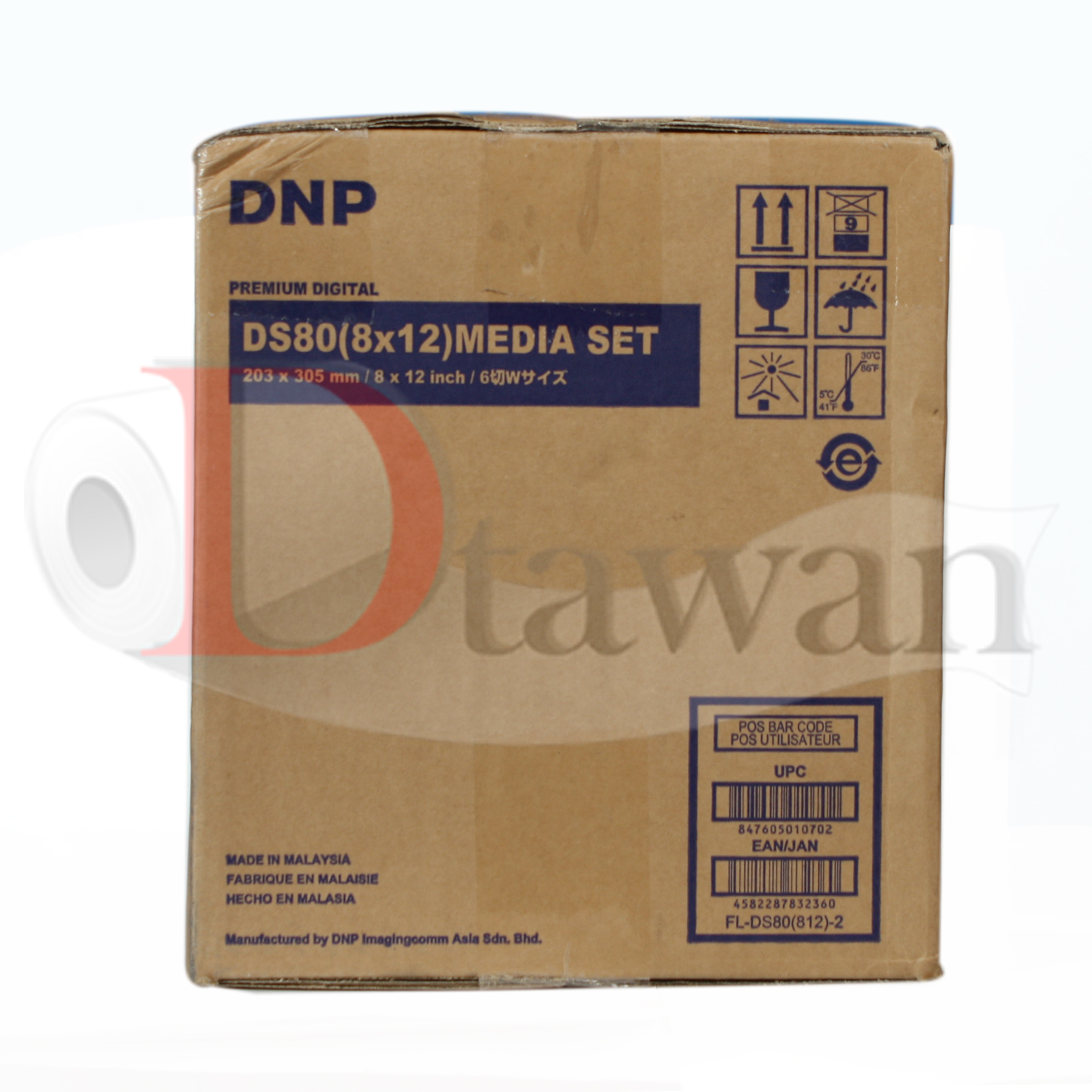 กระดาษ DNP สำหรับปริ้นเตอร์ DNP DS80 ขนาด 8x12นิ้ว ของแท้ 100% กันน้ำ ให้ภาพสีสวยสด คมชัด เก็บ ...